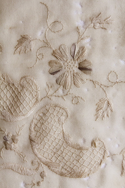 Perfectly Imperfect Old Hand Embroidered Panel – The Linen Garden