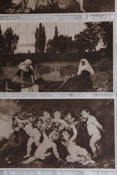 Reclaimed Sepia Edwardian Prints - Collection 5 – The Linen Garden