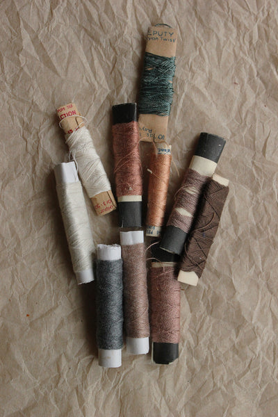 Collection of Vintage Threads on Card Bobbins – The Linen Garden