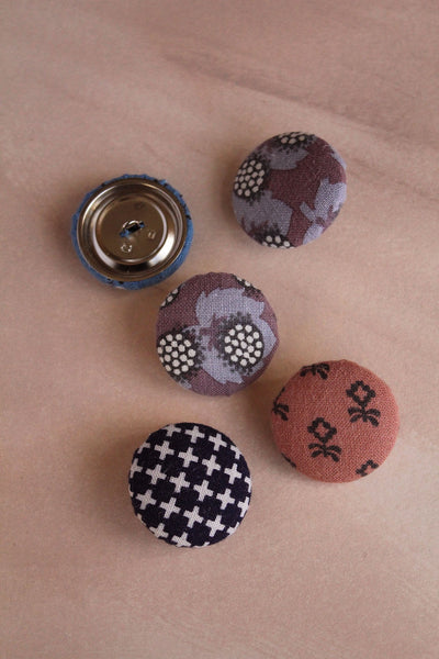 Hand Made Vintage Fabric Buttons - Set 3 – The Linen Garden